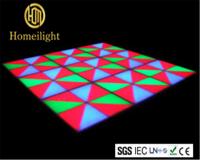 China Portable RGB LED Dance Floor Tile DMX512 Sound Active 1*1M Acrylic 26kg Product Weight for sale