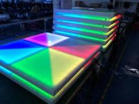 China Portable RGB LED Dance Floor Tile DMX512 Sound Active 1*1M Acrylic 26kg Product Weight for sale