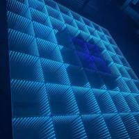 China RGB 3in1 DMX LED Dance Floor Panel 3D Mirror Lights IP55 for Party Event 30pcs Program for sale