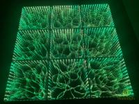 China RGB Color Changing Children Party LED Light Up Dance Floor For Led Furniture 3D Gypsophila Floor for sale