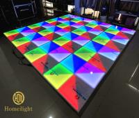 China 1*1M DMX RGB Dance Floor LED Easy Install Waterproof for Wedding Church 3D Lighting for sale