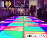 China 1*1M DMX RGB Dance Floor LED Easy Install Waterproof for Wedding Church 3D Lighting for sale