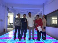 China 1*1M DMX RGB Dance Floor LED Easy Install Waterproof for Wedding Church 3D Lighting for sale