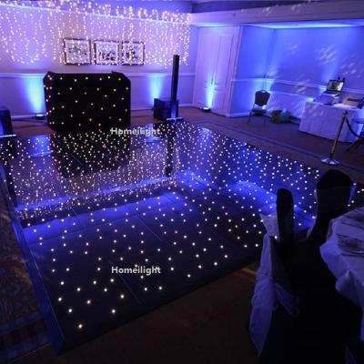 China 1- Black and White Acrylic Portable Dance Floor Panel for Light at Wedding Party for sale