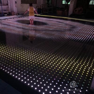 China 14KG Online Control Disco Resolution 8*8 Pixel Led Video Dance Floor Lighting Rental for sale