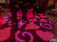 China 14KG Online Control Disco Resolution 8*8 Pixel Led Video Dance Floor Lighting Rental for sale