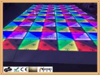 China 1- Remote Controlled Homei RGB LED Dance Floor Panel for Wedding Stage 100*100cm for sale