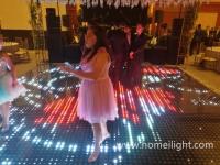 China 14KG Online Control Disco Resolution 8*8 Pixel Led Video Dance Floor Lighting Rental for sale