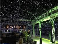China 4*6M Blue And White LED Star Curtain Backdrop For Night Club LED Curtain Light Cloth for sale
