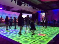 China Portable Toughened Glass Tiles Wireless LED DMX512 Dance Floor for Night Club Events for sale