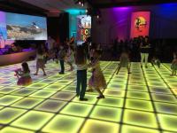 China Portable Toughened Glass Tiles Wireless LED DMX512 Dance Floor for Night Club Events for sale
