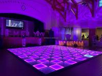 China Indoor / Outdoor 3D Mirror Frost LED Dance Floor Tiles For Disco Church Wedding Rental for sale