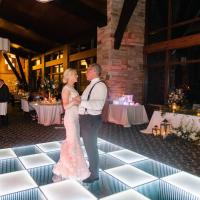 China Indoor / Outdoor 3D Mirror Frost LED Dance Floor Tiles For Disco Church Wedding Rental for sale