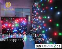 China Hot selling LED star cloth LED Star Curtain for Wedding Decoration Curtain for sale