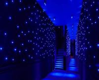 China Blue and White LED Shining Background Curtain LED Star Curtain BW For Wedding Stage Background Decoration for sale