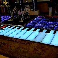 China Support Dimmer Yes Taiwan Epistar Chip Outdoor RGB Color Interactive Piano Dance Floor for sale