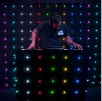 China IP33 Rated 4*6m Flexible Stage Decoration Light DMX P15 LED Video Curtain with SMD5050 for sale