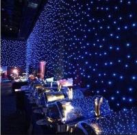 China Homei hot sale blue white led star curtain for wedding decoration backdrop for sale