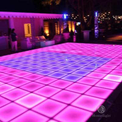 China DMX512 50*50CM LED Dyeing Dance Floor Panel for Night Club Disco Lighting for sale