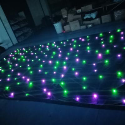 China LED wedding curtain led star curtain dmx512 RGB3in1 rgbw led star curtain for sale