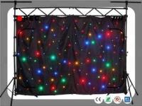 China LED wedding curtain led star curtain dmx512 RGB3in1 rgbw led star curtain for sale