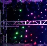 China LED wedding curtain led star curtain dmx512 RGB3in1 rgbw led star curtain for sale
