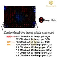 China LED Vision Curtain For Bar Event Night Club Video Curtain Stage Equipment Backdrop Cloth Church Party for sale