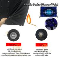 China LED Vision Curtain For Bar Event Night Club Video Curtain Stage Equipment Backdrop Cloth Church Party for sale
