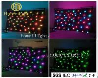 China DJ Booth Backdrop RGB Twinkling Party Cloth LED starlit Curtain for Nightclub Stage for sale