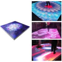 China Toughened Glass LED Video Floor Display for Screen Video Dance Floor and Fashion Show for sale