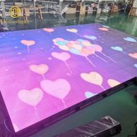 China Toughened Glass LED Video Floor Display for Screen Video Dance Floor and Fashion Show for sale