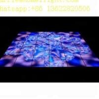 China Toughened Glass LED Video Floor Display for Screen Video Dance Floor and Fashion Show for sale