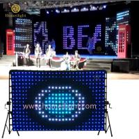 China Customized LED Vision Cloth SMD5050 RGB3in1 LED Vision Curtain for sale