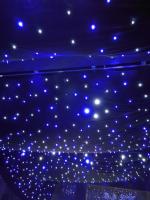 China Blue and White twinkle cloth for performance background LED Star Curtain for sale