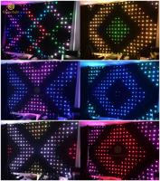 China P10cm 4*6m LED Video Curtain , Fireproof LED Stage Backdrop For Event Decoration for sale