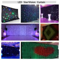 China RGB 3in1 P18cm P10cm LED Vision Star Curtain for Wedding Disco Stage Background for sale