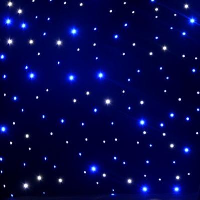 China Hot Sale Blue And White LED Cloth LED Star Curtain For Stage Party Decoration Effect Backdrop LED Light for sale