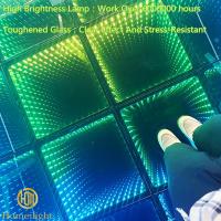 China Toughened Glass LED Dance Floor with 50000 Hours Working Lifetime and Portable Design for sale