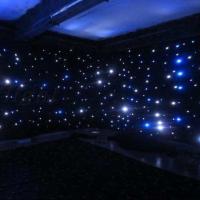 China Hot Sale Blue And White LED Cloth LED Star Curtain For Stage Party Decoration Effect Backdrop LED Light for sale