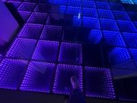 China Toughened Glass LED Dance Floor with 50000 Hours Working Lifetime and Portable Design for sale