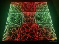 China RGB 3in1 Luminous Starry Golden LEDs Floor Tiles 3D 50*50cm Mirror Dance Floor for Party Wedding for sale