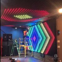 China IP33 Full Color LED Video Curtain Cloth P18cm P10cm P8cm P5cm for Stage Backdrop for sale