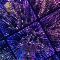 China Homei Outdoor Square LED Dance Floor Light with 3D Mirror Starry Design and 8CH Channel for sale