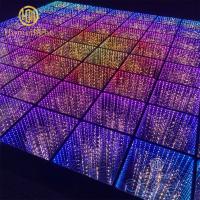China Homei Outdoor Square LED Dance Floor Light with 3D Mirror Starry Design and 8CH Channel for sale