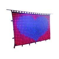 China P18CM LED Sound Active DMX512 Video Curtain RGB Vision Curtain For DJ Booth Matrix for sale