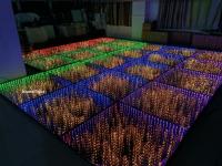 China Homei Outdoor Square LED Dance Floor Light with 3D Mirror Starry Design and 8CH Channel for sale
