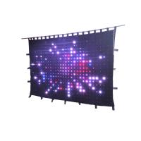 China High CRI Ra 80 P18 2*3m LED Video Curtain for Customized Star Cloth Backdrop for sale