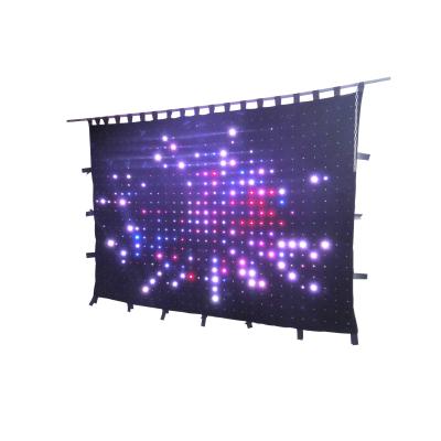 China High CRI Ra 80 P18 2*3m LED Video Curtain for Customized Star Cloth Backdrop for sale