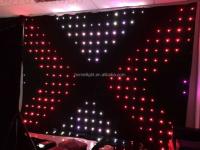 China High CRI Ra 80 P18 2*3m LED Video Curtain for Customized Star Cloth Backdrop for sale