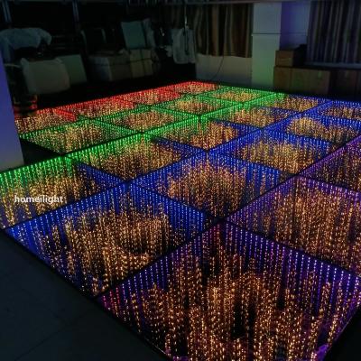 China Outdoor 3D Mirror Starry LED Dance Floor Light with 200lm/w Lamp Efficiency 10KG/40KG for sale